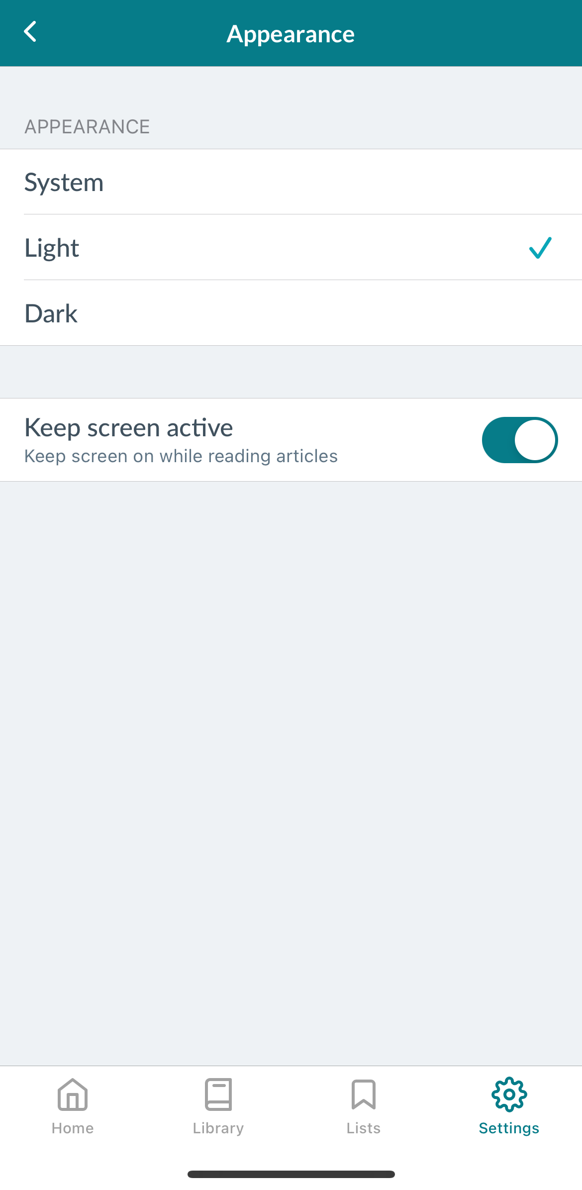 Dark Mode – AMBOSS