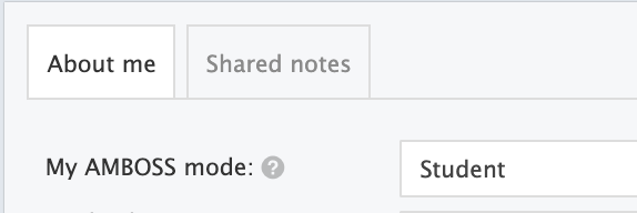 Access Clinician content from Student Mode – AMBOSS